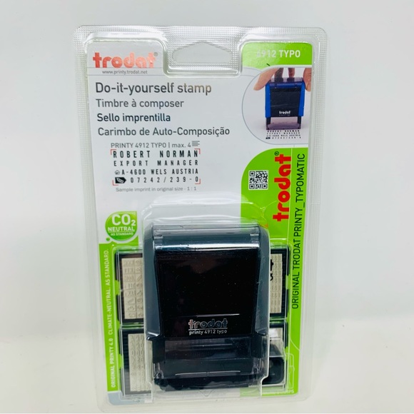Trodat | Office | Trodat 492 Diy Typomatic Stamp Set | Poshmark